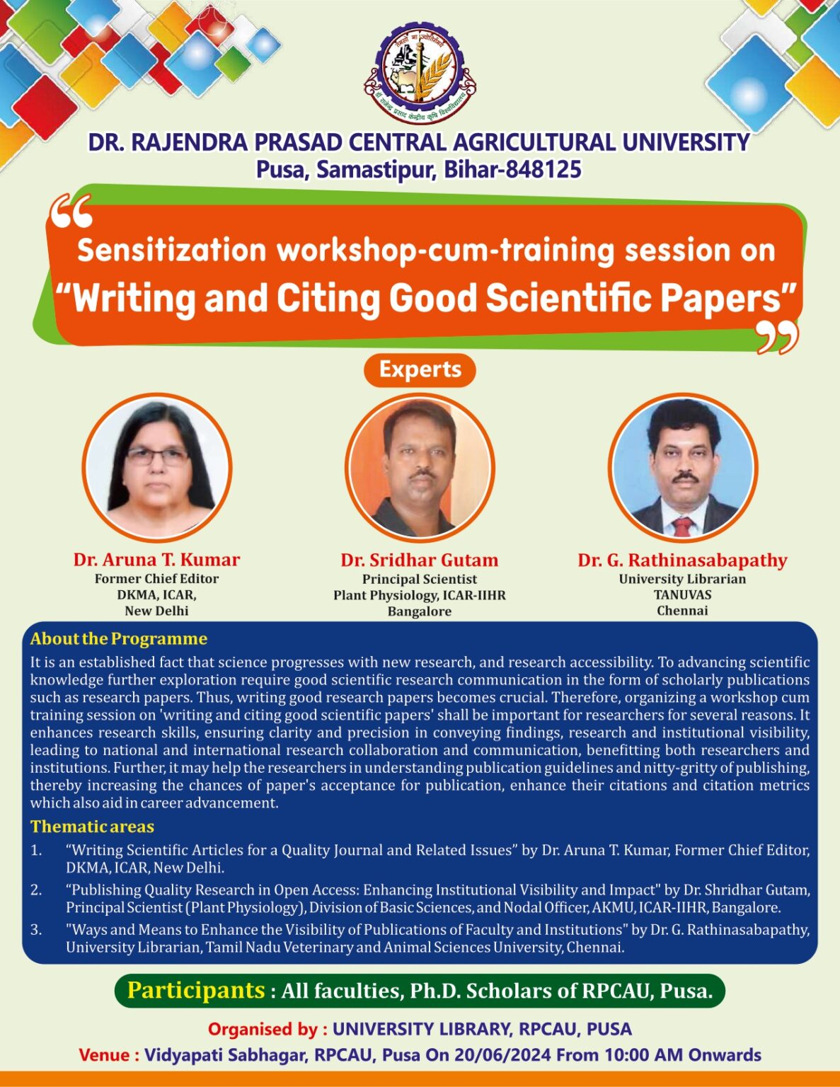 Home - Dr. Rajendra Prasad Central Agricultural University